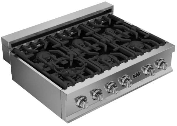 ZLINE RT36 36 Inch Gas Rangetop with 6 Italian Sealed Burners ...