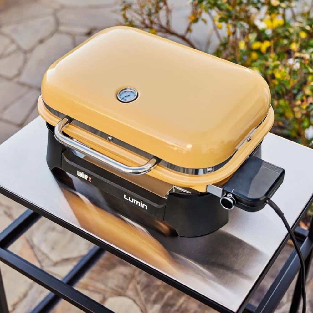 Weber 92280901 26 Inch Lumin Portable Electric Grill with 242 Sq. In ...