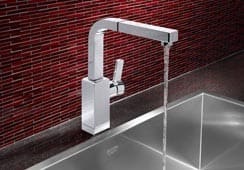Blanco 441193 Single Lever Kitchen Faucet with Pullout Spout, Lever ...