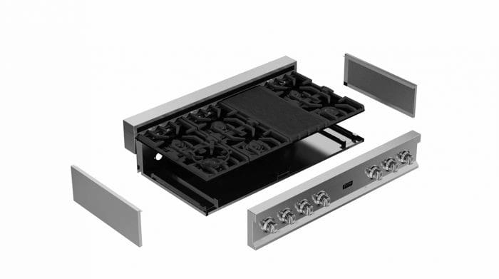 ZLINE RT48 48 Inch Gas Rangetop with 6 Italian Sealed Burners ...