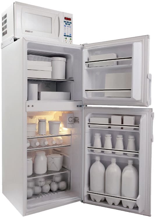 MicroFridge 48MF47TPW 4.8 cu. ft. Top-Mount Refrigerator with 0.7 cu ...