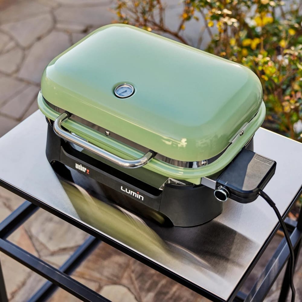 Weber 92070901 26 Inch Lumin Portable Electric Grill with 242 Sq. In ...