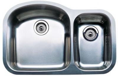 Blanco 511750 32 Inch Undermount 1 & 1/2 Double Bowl Stainless Steel Sink