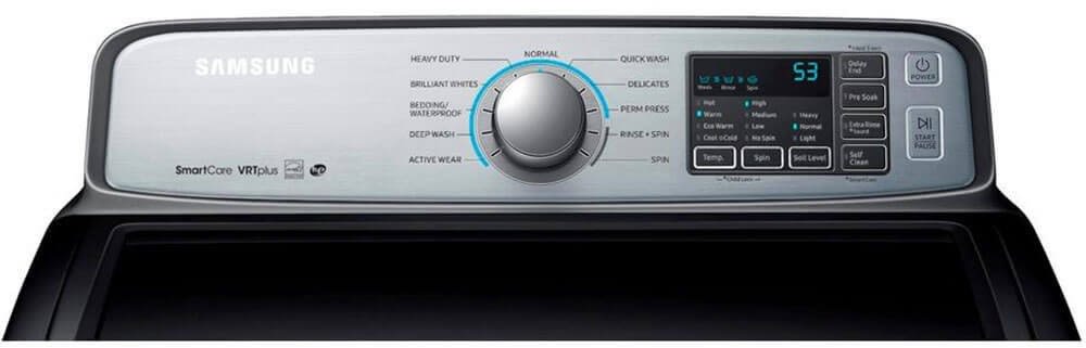 Samsung WA50M7450AP 24 Inch Top Load Washer with 11 Wash Cycles, VRT ...