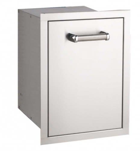 Fire Magic 53820TSC 14 Inch Trash Cabinet with Continuous Rain Guard ...