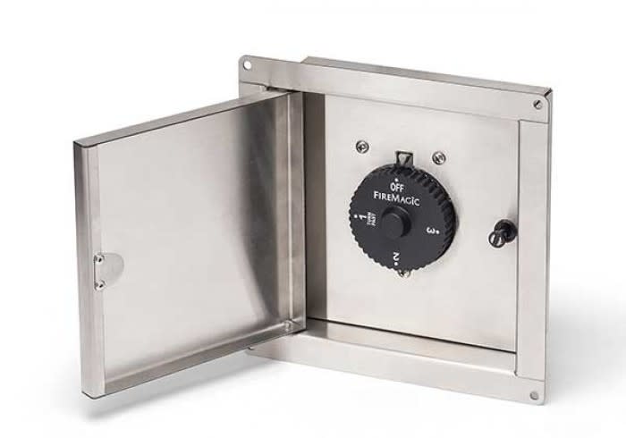 Fire Magic 552013T Stainless Steel Gas Connection Box with 3 Hour Timer ...