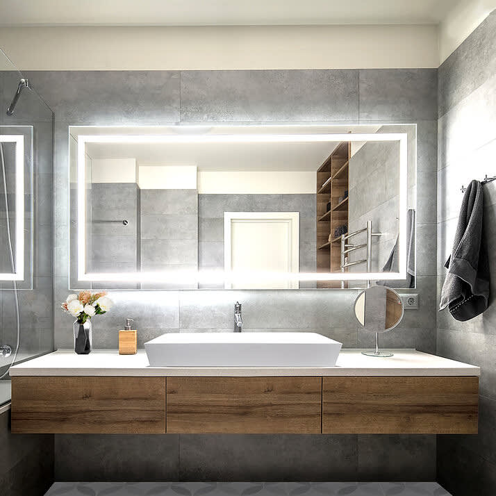 Nantucket Sinks NSGSTR36 GlacierStone Bathroom Sink with 3 3/4 Inch ...