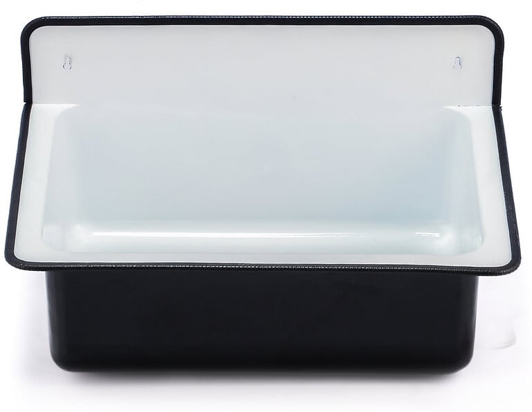 Nantucket Sinks NSACBS20BLKW 20 Inch Wallmount Bucket Sink with 6 1/4 ...