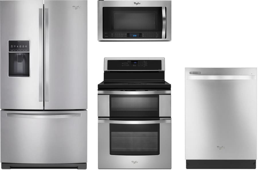 Whirlpool WPRERADWMW215 Whirlpool 4 Piece Kitchen Appliances Package ...