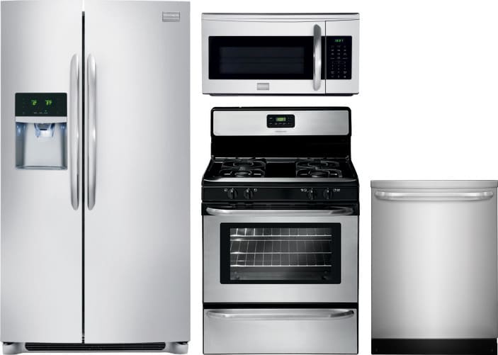 Frigidaire FRRERADWMW1196 Frigidaire 4 Piece Kitchen Appliances Package ...