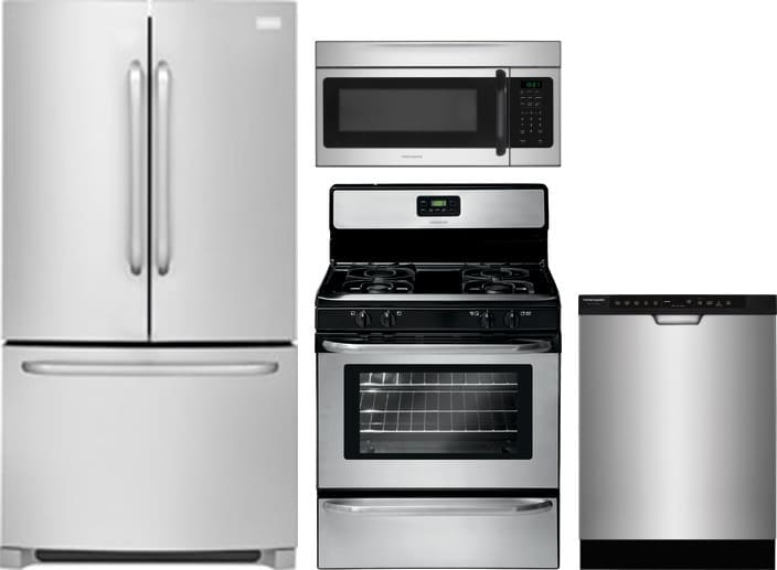 Frigidaire FRRERADWMW1329 Frigidaire 4 Piece Kitchen Appliances Package ...
