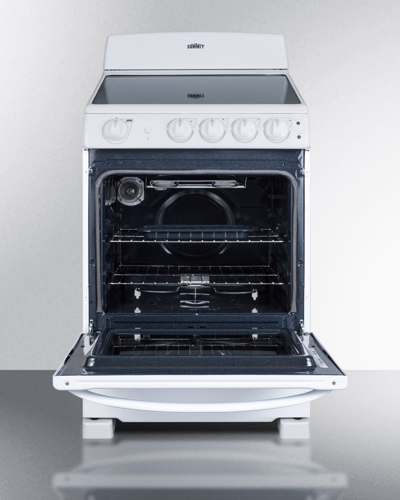 Summit REX2421W 24 Inch Freestanding Electric Range with Upfront ...
