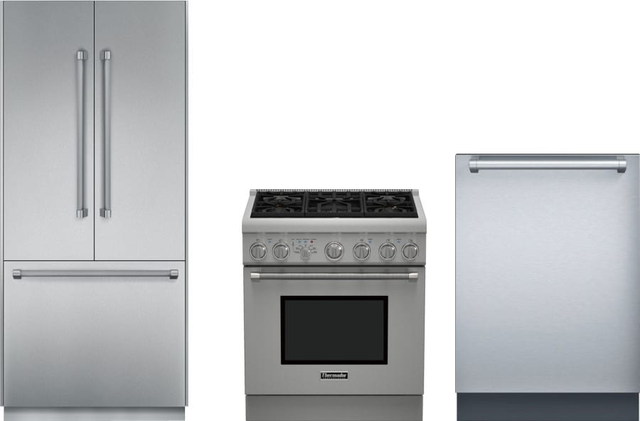 Thermador THRERADW24 3 Piece Kitchen Appliances Package with French ...