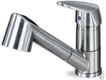 Hamat 64362PC Single Lever Pull-Out Kitchen Faucet with 7-9/10 Inch ...