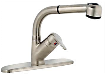 Hamat 64865ST Penelope Single Lever Pull-Out Kitchen Faucet