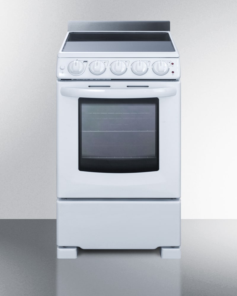 Summit REX2051WRT 20 Inch Slide-In Electric Range with 2.3 cu. ft ...