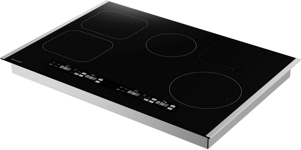 Sharp SCH3043GB 30 Inch Induction Cooktop with 4 Cooking Zones, Bridge ...