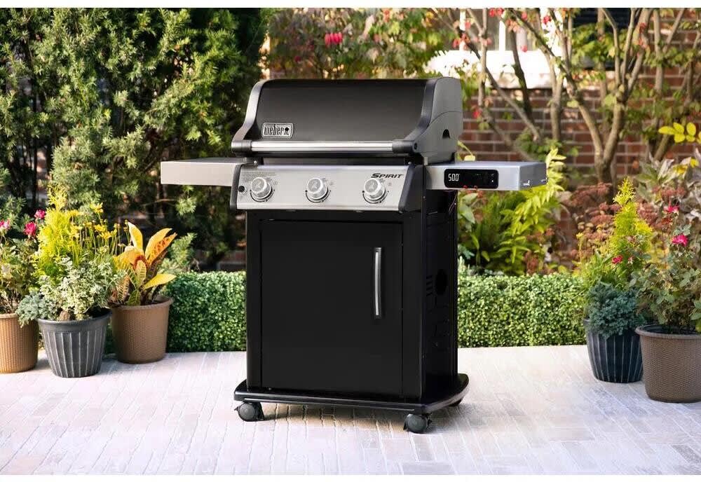 Weber 46512401 Spirit EX-315 50 Inch Freestanding Gas Smart Grill with ...