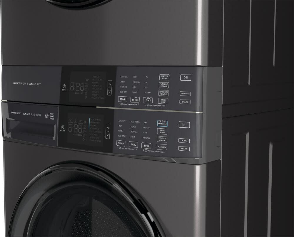 Electrolux ELTE7600AT 27 Inch Electric Stacked Laundry Center with 4.5 ...