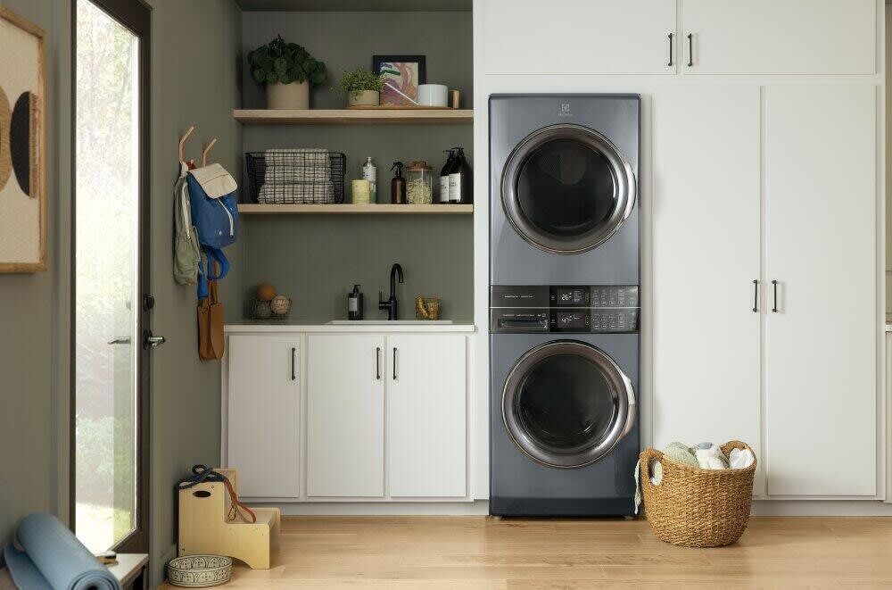 Electrolux ELTE7600AT 27 Inch Electric Stacked Laundry Center with 4.5 ...