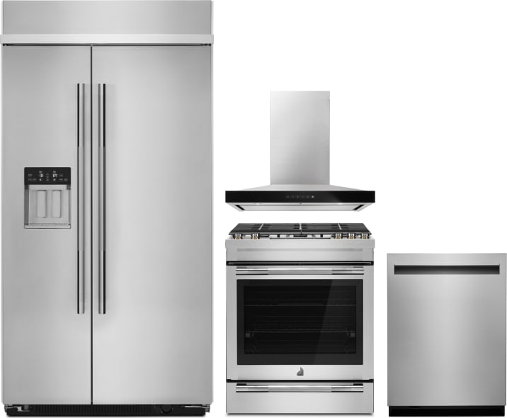 JennAir JARERADWRH770 4 Piece Kitchen Appliances Package with Side-by ...