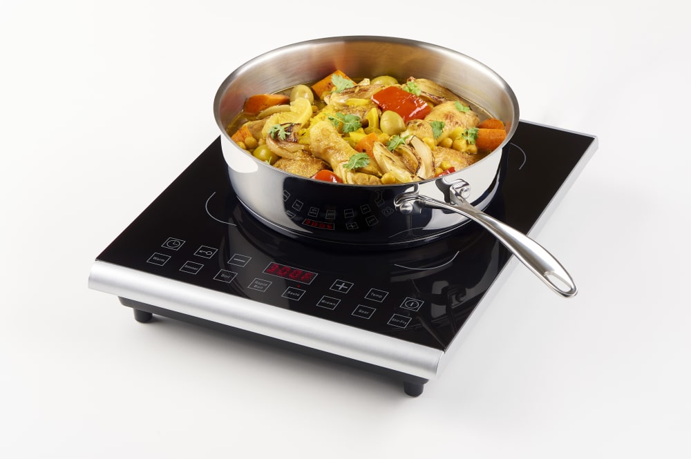 Fagor 670041900 Black Portable Induction Pro Cooktop with 8 Quick ...
