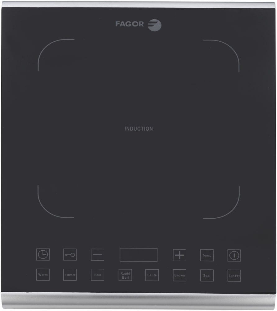 Fagor 670041900 Black Portable Induction Pro Cooktop with 8 Quick ...