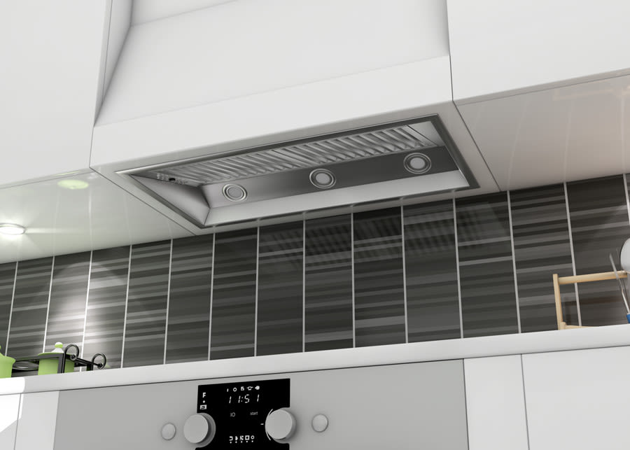 ZLINE 69834 Wall Mount Cabinet Insert Range Hood with 4-Speed/700 CFM ...