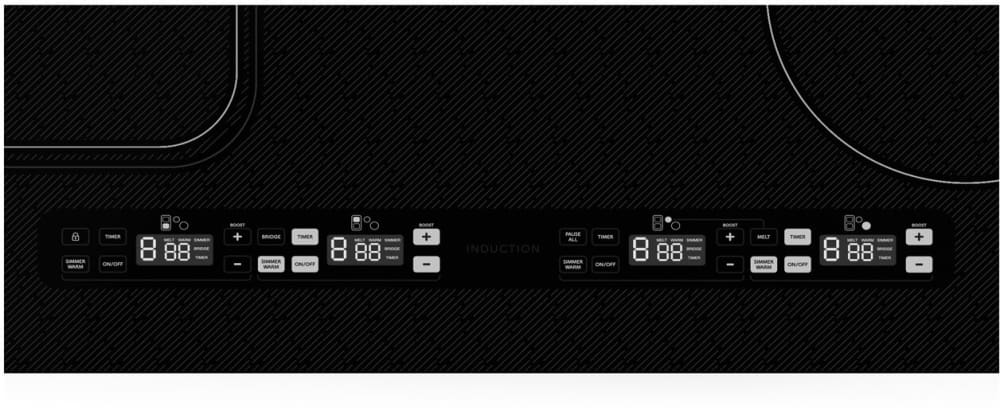 Sharp SCH3043GB 30 Inch Induction Cooktop with 4 Cooking Zones, Bridge ...