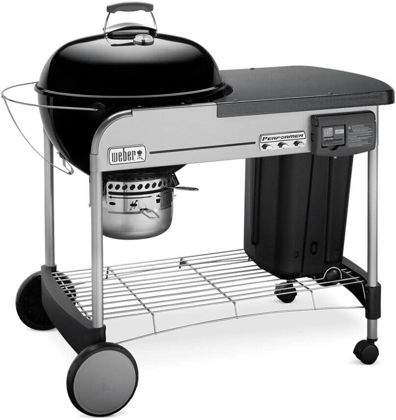 Weber 15501001 22 Inch Performer® Deluxe Charcoal Grill with 363 sq. in ...