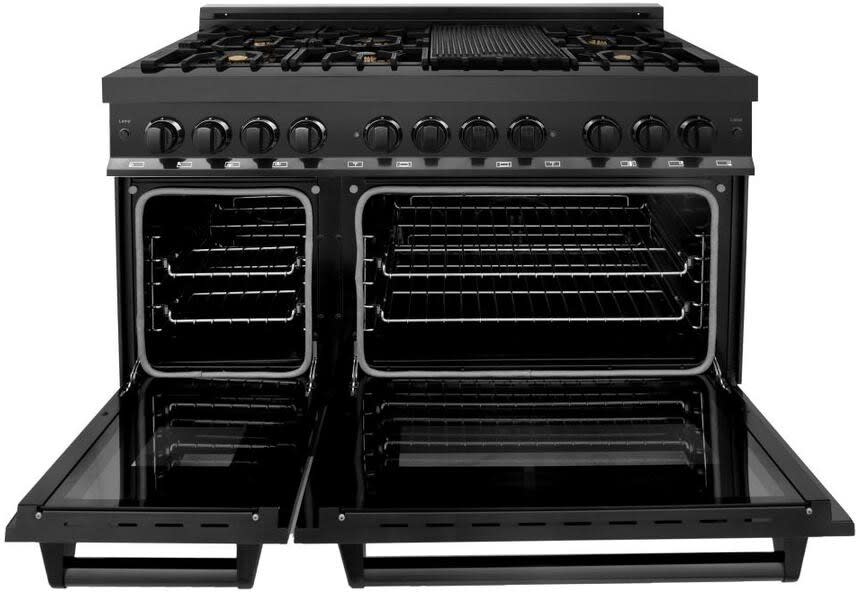 ZLINE RABBR48 48 Inch Freestanding Professional Dual Fuel Range with 6 ...
