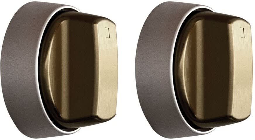 Wolf 9056340 Brushed Brass Knob Kit for 30" M Series Professional Built-In Oven