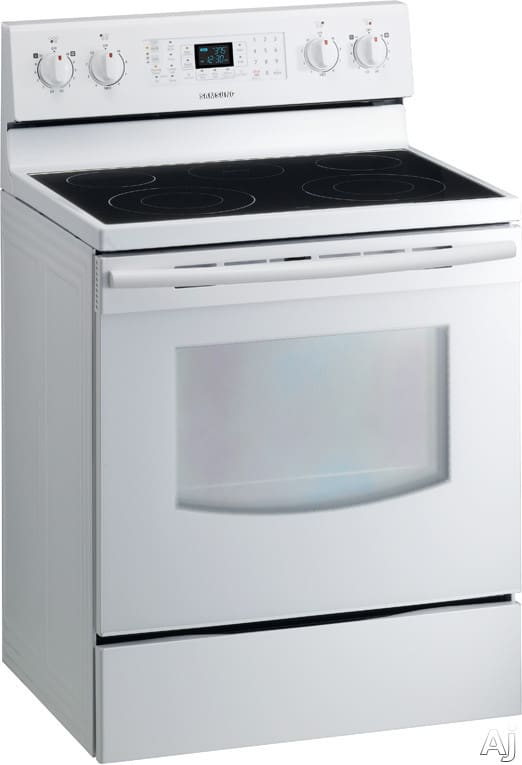 Samsung FTQ353IWUW 30 Inch Freestanding Electric Range with 5 Cooking ...