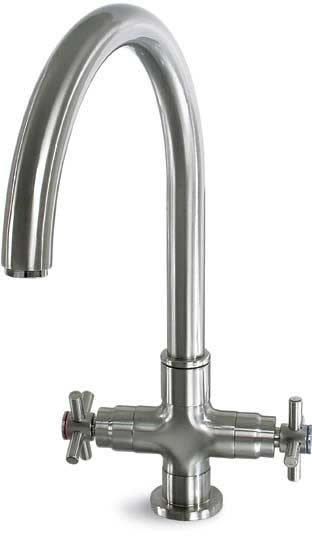 Hamat 33959PC Double Handle Cast Spout Bar Faucet with 7-1/10 Inch ...