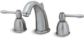 Hamat 2502221SN Double Lever Widespread Lavatory Faucet with Pop-Up ...