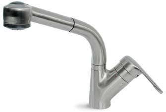 Hamat 32865PC Single Lever Pull-Out Kitchen Faucet with 8-9/10 Inch ...