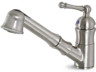 Hamat 33176OB Single Lever Pull-Out Kitchen Faucet with 8-2/5 Inch ...