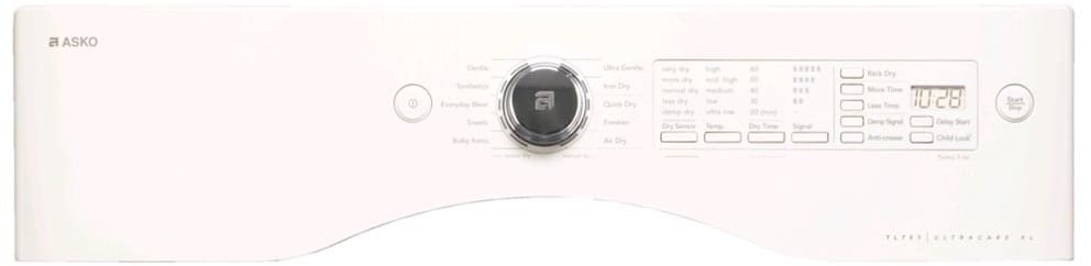 Asko TLS752XXLW 27 Inch Vented Electric Dryer wth 7.3 cu. ft. Capacity ...