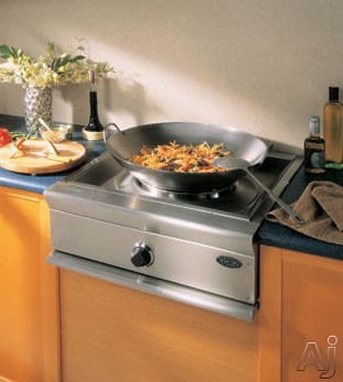 DCS C24WN 24 Inch Pro-Style Gas Wok Rangetop with 30,000 BTU Burner and ...