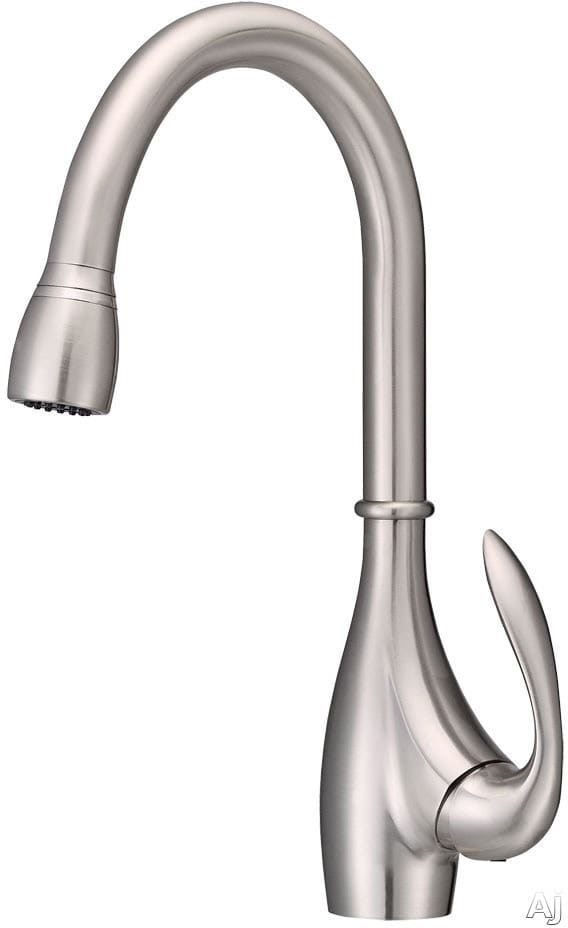 Danze® D404546SS Single Handle Kitchen Pull-Down Faucet with 16-3/4 ...
