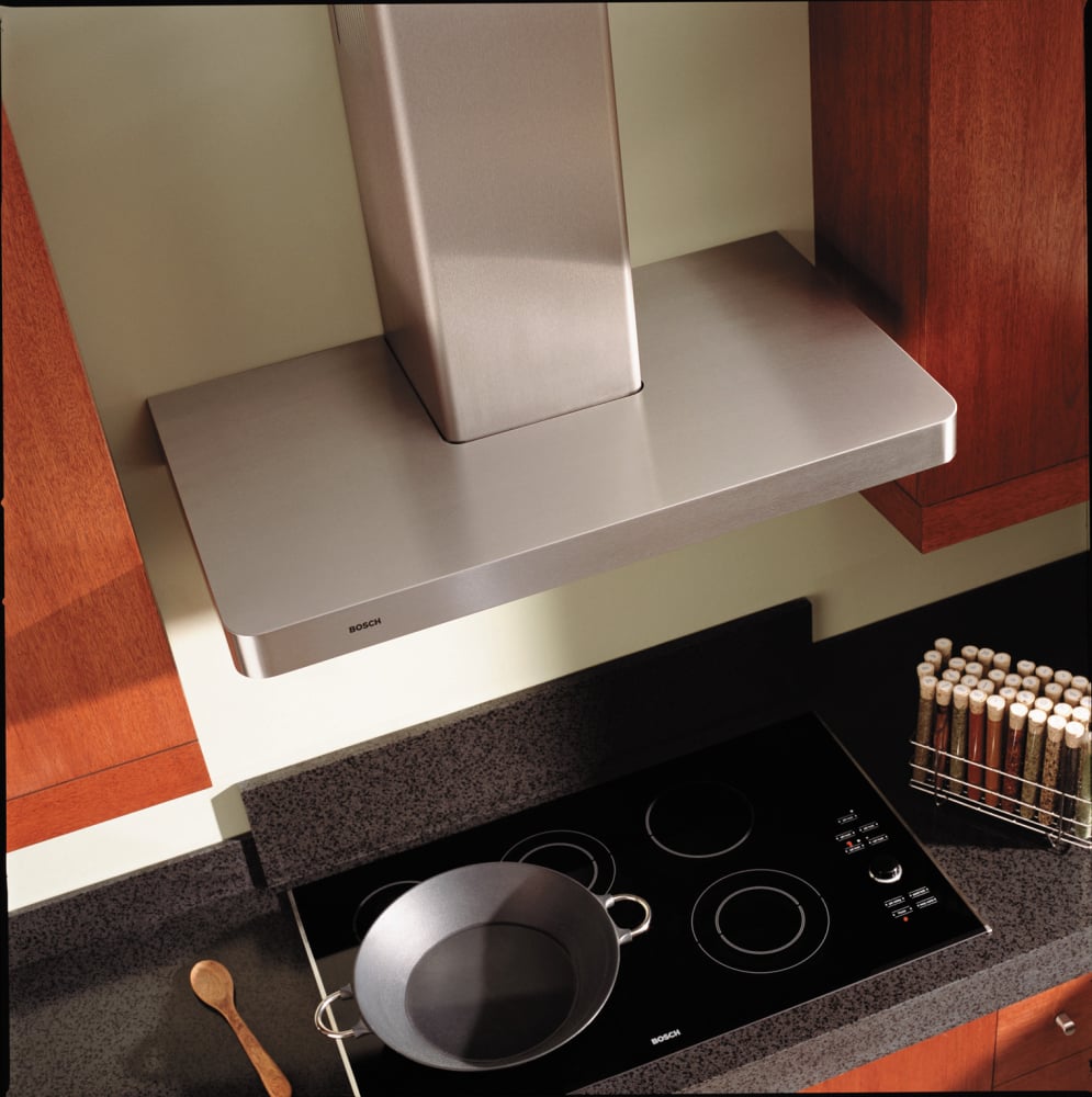 Bosch DKE9405EUC 2D-Style Chimney Hood with 430 CFM Blower, 4 Fan-Speed ...