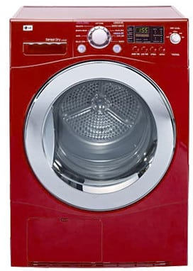 LG DLEC855R 24 Inch 4.2 cu. ft. Compact Electric Condensing Dryer with ...