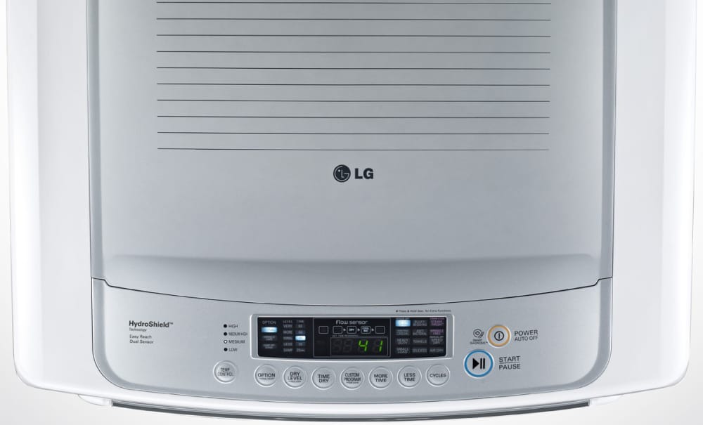 LG DLGY1202W 27 Inch 7.3 cu. ft. Gas Dryer with 12 Dry Cycles, 4 ...