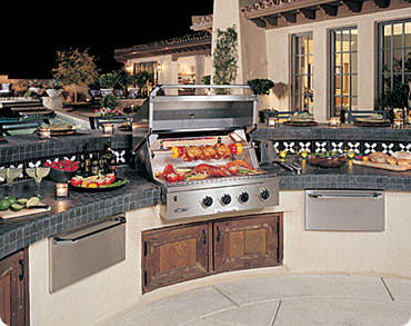Dacor EOG36LP 36 Inch Built-in Gas Grill with a Heavy-Duty Rotisserie ...