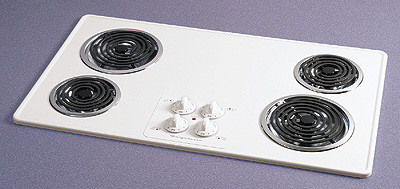 Frigidaire FEC36C4AC 36 Inch Coil Electric Cooktop with 4 Multi-Wrap ...