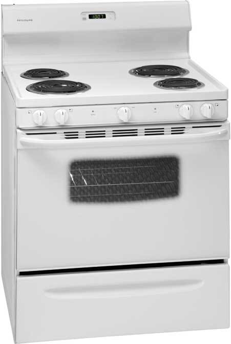 Frigidaire FFEF3010LW 30 Inch Freestanding Electric Range with 4 Coil ...