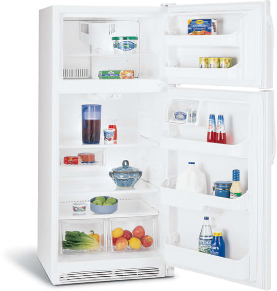Frigidaire FRT21HS6JW 20.5 cu. ft. Top-Freezer Refrigerator with 2 ...