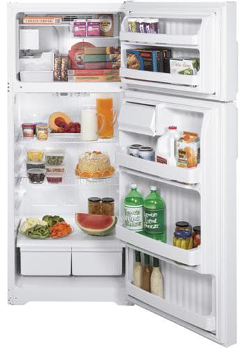 Hotpoint HTH18CCTRWW 18.2 cu. ft. Top-Freezer Refrigerator with ...