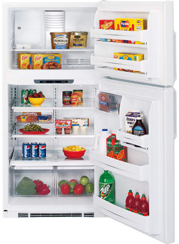 Hotpoint HTS22GBPWW 21.9 cu. ft. Freestanding Top-Freezer Refrigerator ...