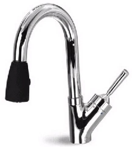 Hamat 33368ST Single Lever Pull-Down Bar Faucet with 7.8 " Faucet Reach ...